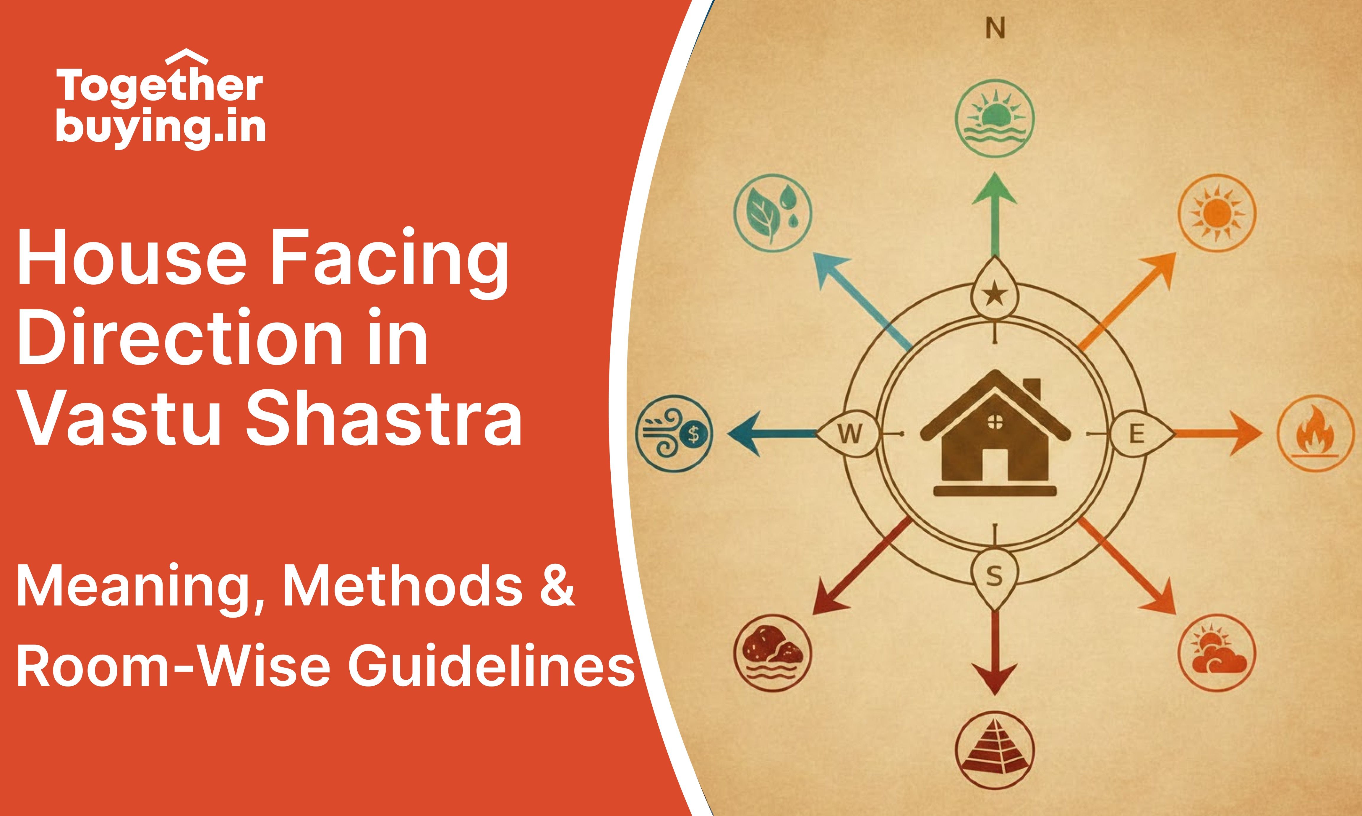 House Facing Direction in Vastu Shastra: Meaning, Methods & Room-Wise ...