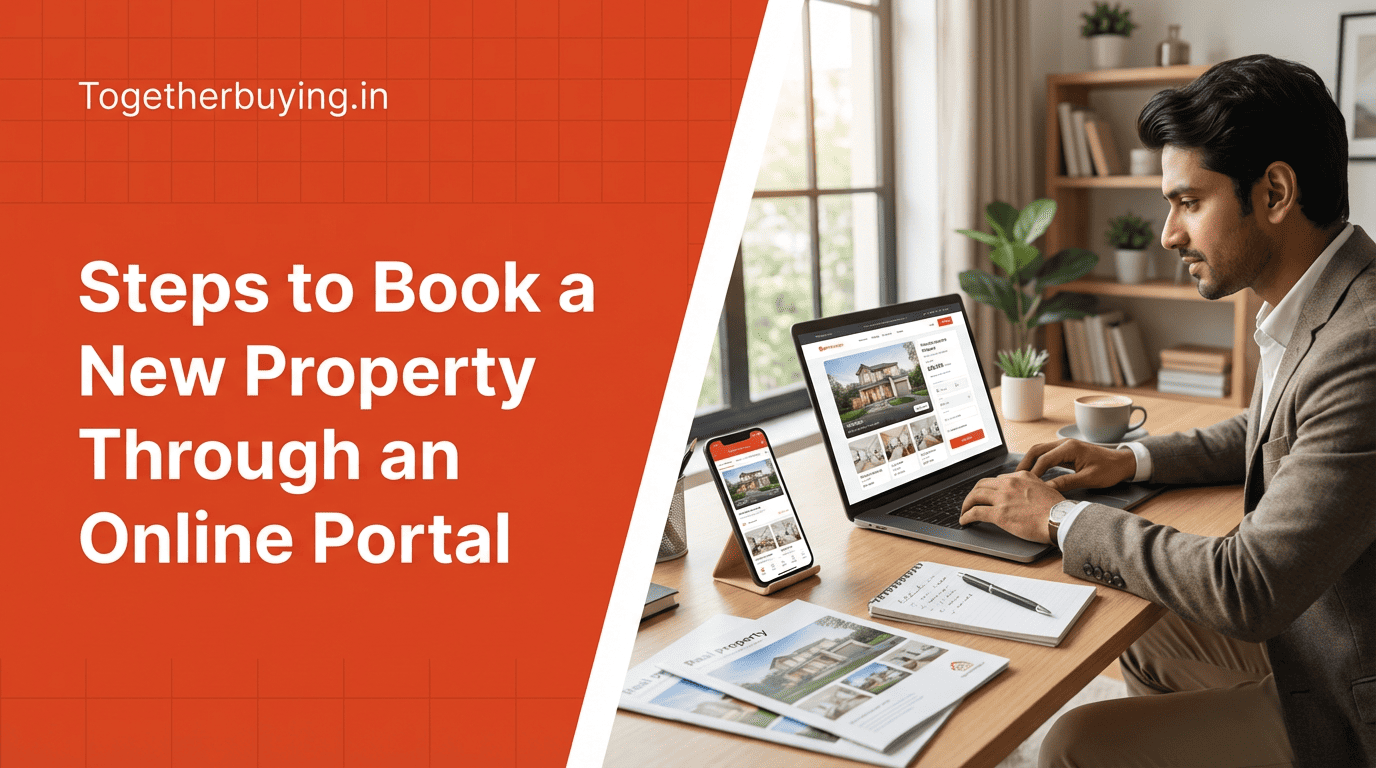 Steps to book a new property through an online portal